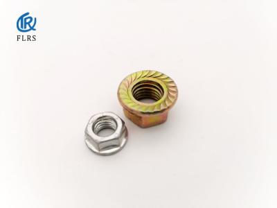 China GR5 M6 Hex Head Serrated Flange Lock Nut DIN6923 Plain Finish - M6 to M20 Sizes, Carbon/Stainless Steel for sale