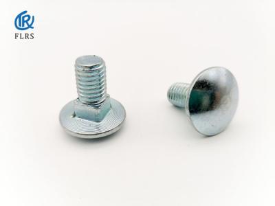 China ANSI Zinc Plated Round Head Square Neck Bolt M20 BSW Thread - Carbon Steel Grade 4.8-8.8 Industrial Fastener for sale