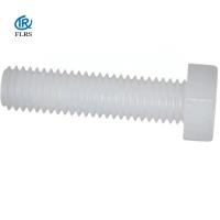 China PVDF Full Thread Hex Head Bolt M2-M20 Corrosion Resistant Screws UV Acid Alkali Proof for sale