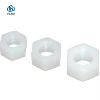 China PVDF Hexagon Nuts M3-M20 Natural Color Corrosion Resistant Fasteners for Chemical Applications for sale