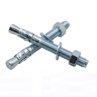 China M6-M24 Zinc Plated Carbon Steel Sleeve Expansion Anchor Bolts for Concrete with 200mm Length Options for sale
