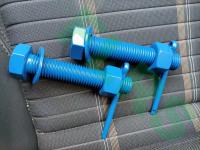 China Fluoropolymer Coated Double Ended Bolt Zinc Plating For Out Torque for sale