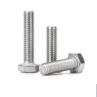 China ISO4017 304 Stainless Steel Hex Head Bolt Heavy Full Thread for sale