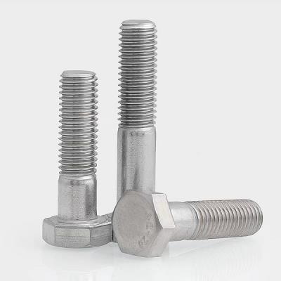 China ISO4014  Half Thread Stainless Hex Bolts SS304 Hexagon Head Bolts for sale