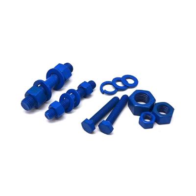 China M6-M32 PTFE Coated Bolt and Nut Assembly with 260°C Temperature Resistance and ±0.05mm Tolerance for sale