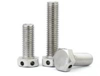 China GB/T32.1 Coarse Thread Hex Head Bolts with Wire Holes for Locking - M6 to M48 Size, 90mm to 260mm Length for sale