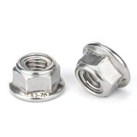 China Steel Hex Flange Lock Nut with Metal Insert Grade 8/10 M5-M20 Size Range GB/T 6187 Standard for sale