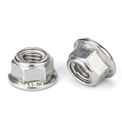 China Steel Hex Flange Lock Nut with Metal Insert Grade 8/10 M5-M20 Size Range GB/T 6187 Standard for sale