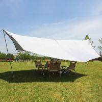China Silver Coated 210T Polyester Camping Tarp For Sun Protection And UV 50 Large Size for sale