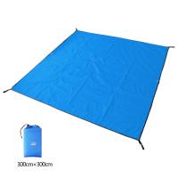 China Foldable Blue Oxford Camping Accessories Waterproof Camping Ground Sheet for sale