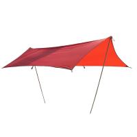 China 210T Polyester Outdoor Camping Tarp Silver Coating Waterproof Rain Fly for sale