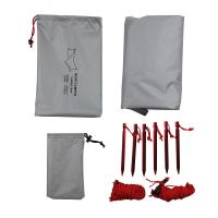 China Silkscreen Printed Polyester Camping Tarp  Outdoor Sun Shelter With Waterproof Design for sale