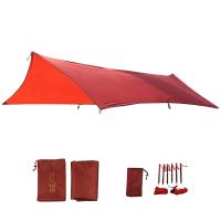 China Portable Outdoor Equipment Waterproof Hammock Rain Fly Camping Tarp 2.95*3.6m for sale