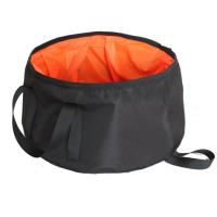 China Logo Customized Logo Lightweight Portable Foldable Basin for Camping 300D Oxford Cloth for sale