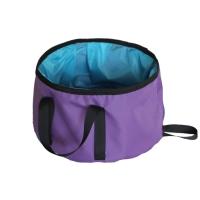 China Folding Wash Basin Custom Oxford Portable Water Bucket for Outdoor Camping Hiking 123g for sale