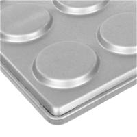 China RK Bakeware China Foodservice 15 Mold Aluminized Steel Hamburger Bun Tray / Muffin Top / Cookie Baking Pan for sale