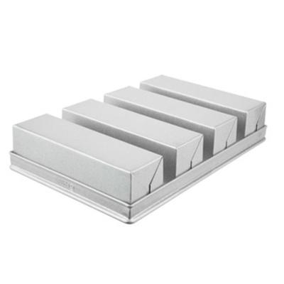 China Rk Bakeware Manufacturer China-Nonstick 4 Straps Rye Bread Pan Form for sale