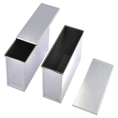 China Rk Bakeware China Manufacturer-Silicone Glazed Single Aluminum Pullman Loaf Pan Bread Loaf Pan for sale