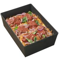 China RK Bakeware China Foodservice Hard Coat Aluminum Detroit Pizza Pans for sale