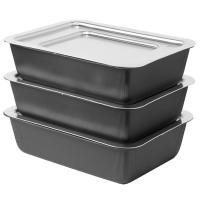 China Rk Bakeware China-Derroit Style Aluminum Pizza Pans Hard Anodized Scratchproof for sale