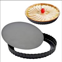 China RK Bakeware China Foodservice NSF Nonstick Loose Bottom Round Shaped Pizza Pan Tart Pan for sale