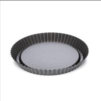 China RK Bakeware China Foodservice NSF Nonstick Loose Bottom Round Shaped Pizza Pan Tart Pan for sale