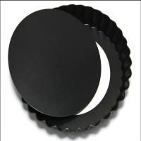 China RK Bakeware China Foodservice NSF Nonstick Loose Bottom Round Shaped Pizza Pan Tart Pan for sale