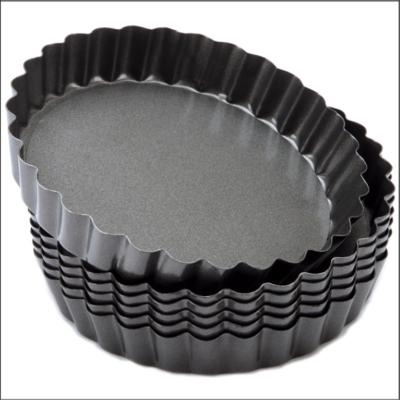 China RK Bakeware China Foodservice NSF Nonstick Loose Bottom Round Shaped Pizza Pan Tart Pan for sale