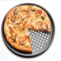 China RK Bakeware China Foodservice NSF Hard Coat 16 Inch Aluminum Mega Pizza Disk Pizza Pan for sale