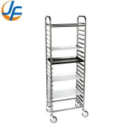 China Hotel Restaurant Kitchen Catering Food Service Trolley Stainless Steel Drinks Trolley for sale