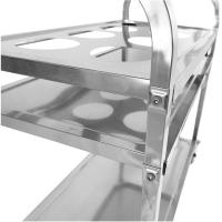 China High Quality Stainless Steel Removable Trolly with Four Wheels for sale
