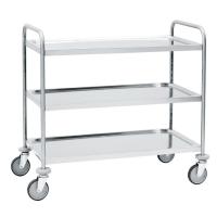 China Superior Quality Stainless Steel Knocked-Down Pizza Mobile Cake Oven Trolley Cart for Sale for sale