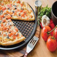 China Rk Bakeware China Manufacturer-Nonstick Aluminum Pizza Disk with Rim for sale