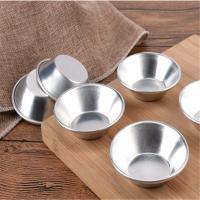 China 7cm Aluminium Alloy Egg Tart Portuguese Mould Small Tart Pan Baking Mold for sale