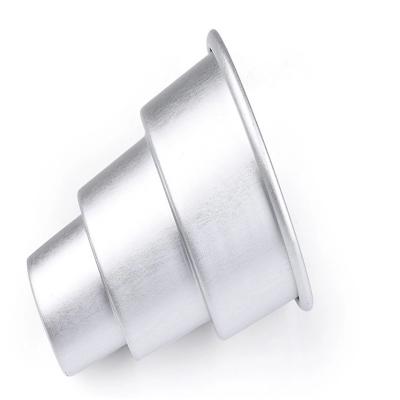 China Wholesale Non-Stick Aluminium Alloy Carbon Steel Bottom Cake Pans Round Cake Mold for sale