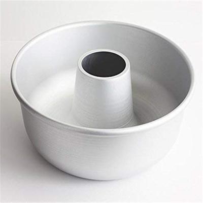 China RK Bakeware China Foodservice NSF Aluminum Chimney Shape Cake Pan Aluminum Angel Cake Pan for sale