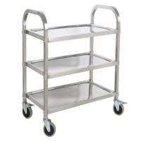 China RK Bakeware China Foodservice NSF Winco Suc-30 3-Tier Stainless Steel Food Trolley for sale