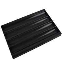 China RK Bakeware China Foodservice NSF Nonstick 5 Flute Perforated Aluminum French Baguette Bread Tray for sale