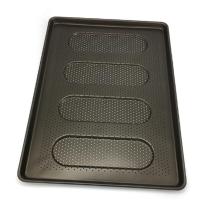 China RK Bakeware China Foodservice NSF 4.5 Inch 5 Inch Nonstick Burger Bun and Hot Dog Bun Bread Tray for sale