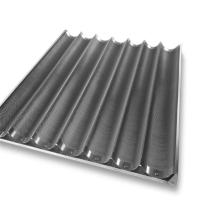 China RK Bakeware China Foodservice NSF Durashield Coating16 Channel Industrial Baguette Baking Tray for sale