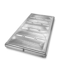 China Rk Bakeware China-Chicago Metallic Industrial 4 Straps Silicon Glazed Nonstick Pullman Bread Mold for sale