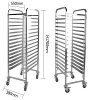 China 201 304 316 Food Grade Stainless Steel 32 Trays Tray Trolly /Gastronorm Trolley/Food Trolley for Sale for sale