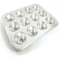 China RK Bakeware China Foodservice NSF 12 Cups Aluminium Muffin Pan and Cupcake Tray for sale