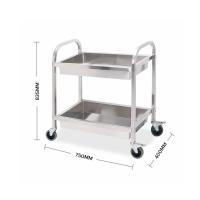 China RK Bakeware China Foodservice NSF Double Line Tray Rack Trolley Stainless Steel Bakery Trolley for sale