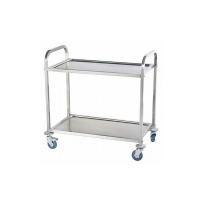China RK Bakeware China Foodservice NSF Double Line Tray Rack Trolley Stainless Steel Bakery Trolley for sale