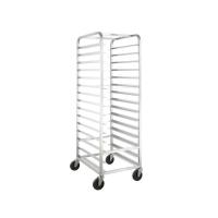 China RK Bakeware China Foodservice NSF Stainless Steel Knocked-Down Mobile Tray Trolley for sale