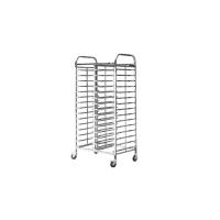 China RK Bakeware China Foodservice NSF Stainless Steel Knocked-Down Mobile Tray Trolley for sale