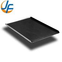 China RK Bakeware China Foodservice NSF 4 Side and 3 Side Aluminum Flat Plain Baking Tray Sheet Pan for sale