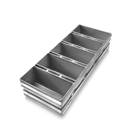China Rk Bakeware China Manufacturer-4 Strap Glazed Aluminized Steel Pullman Loaf Pan/ Tank Loaf Pan/Vienna Loaf Pan for sale