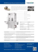 China Ultrasonic Frozen Cake Cutting Machine for Starbucks Coffee Cake Manufacturer for sale